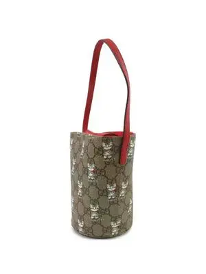 Gucci Gg Supreme Cat-print Tote Bag