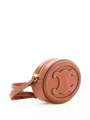 Celine Triomphe Oval Leather Mini Crossbody Bag
