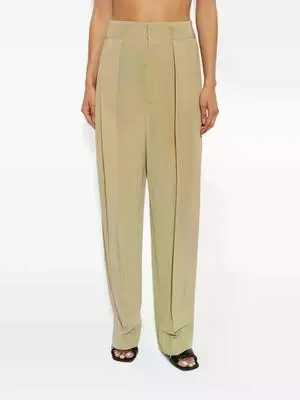 Victoria Beckham Pleated Straight-leg Trousers