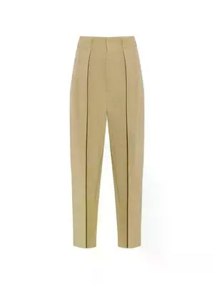 Victoria Beckham Pleated Straight-leg Trousers