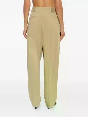 Victoria Beckham Pleated Straight-leg Trousers