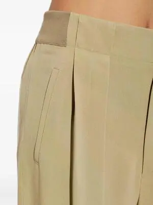 Victoria Beckham Pleated Straight-leg Trousers