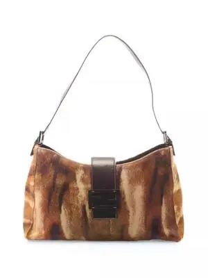 Fendi Animal-print Shoulder Bag - Neutrals