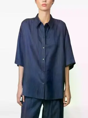 INDRESS Stafford Pinstriped Shirt - Blue