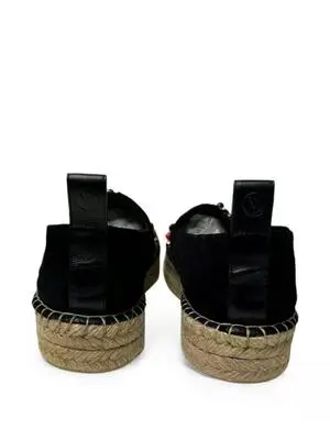 LOUIS VUITTON Late 2010s Front Pier Crystal-embellished Espadrilles