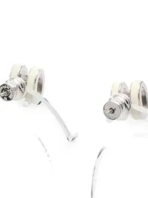 Hermès 2010s Mini Pop H Earrings - Silver