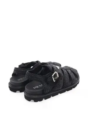 Prada Crochet Fisherman Sandals