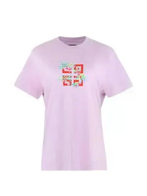 Givenchy 4g Logo Print T-shirt - Purple