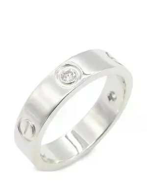 Cartier Love Diamond Ring - Silver