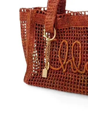 Chloé Summer Banana Raffia Tote Bag