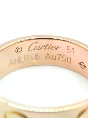 Cartier 18k Rose Gold Love Ring - Pink