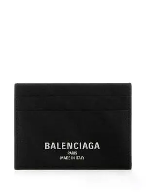Balenciaga Logo-print Leather Card Holder