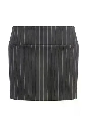 DONDUP Striped Mini Skirt - Grey