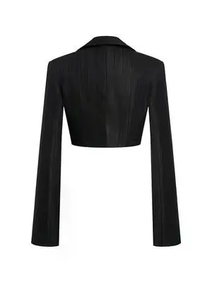 DONDUP Long-sleeve Cropped Jacket - Black