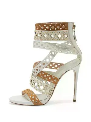 Casadei Stud-embellished Gladiator Sandals - White