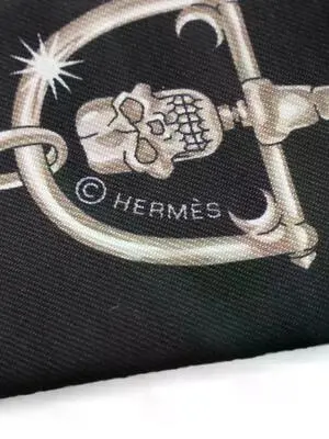 Hermès Twilly A Fête Ribbon Scarf - Green