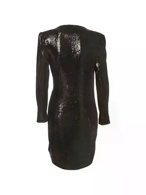 Maje Rivy Sequin Wrap Mini Dress