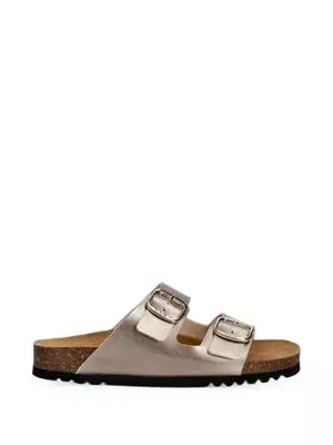 DR. SCHOLL'S SHOES Josephine Buckle-fastening Metallic Sandals - Neutrals