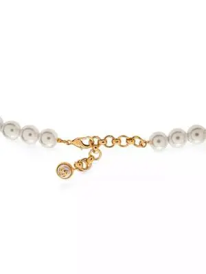Casablanca Logo-pendant Pearl Necklace