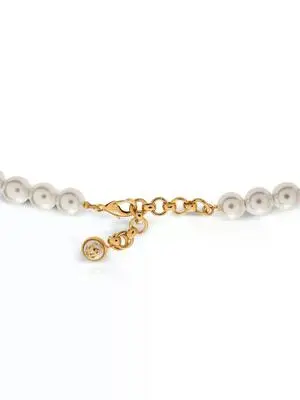 Casablanca Logo-pendant Pearl Necklace
