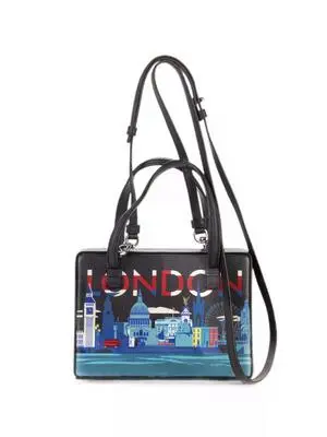 Loewe Postal London Top Handle Bag - Blue