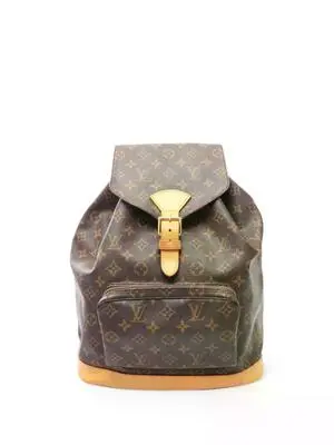 LOUIS VUITTON 1997 Montsouris Monogram Backpack - Brown
