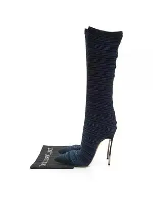 Casadei Blade Plissé Ankle Boots