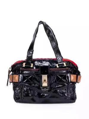Chloé Stud-embellished Turn-lock Tote Bag - Black