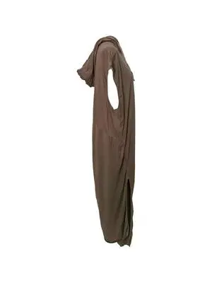 Rick Owens Edfu Hooded Maxi Dress - Brown