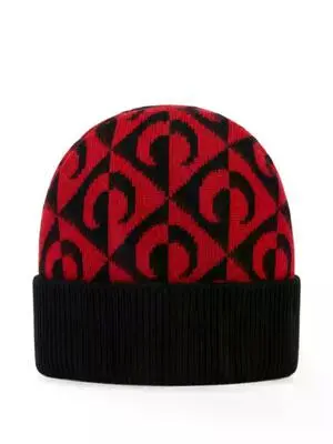 MARINE SERRE Moon Lozenge Beanie Hat