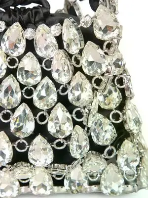 SELF-PORTRAIT Crystal-embellished Drawstring Backpack