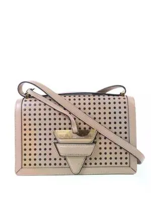 Loewe Barcelona Perforated Shoulder Bag - Neutrals