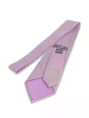 Hermès Geometric-pattern Tie