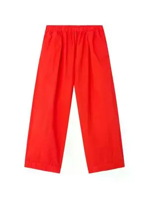 American Vintage Bailow Wide-leg Cropped Pants - Red