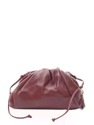 Bottega Veneta 2012-2026 Lambskin The Mini Pouch Crossbody Bag - Red