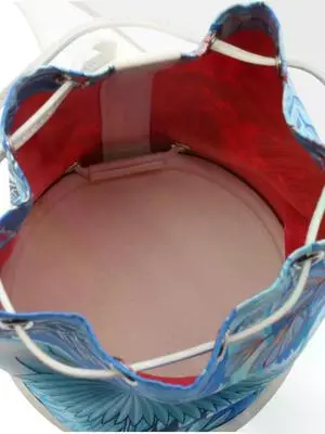 Hermès Silk Bucket Bag - Blue