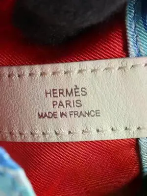 Hermès Silk Bucket Bag - Blue