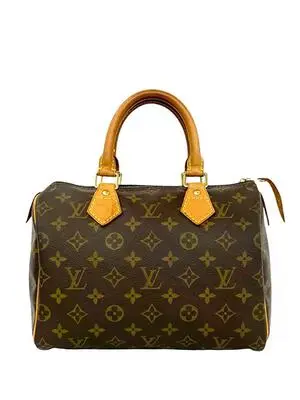 LOUIS VUITTON 2000 Monogram Speedy 25 Boston Bag - Brown