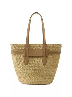 Helen Kaminski Woven Raffia Tote Bag - Neutrals