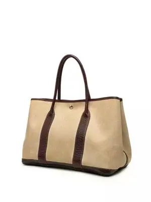 Hermès Toile And Buffle Skipper Garden Party 36 Tote Bag - Brown