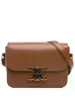 Celine Triomphe Crossbody Bag In Shiny Calfskin