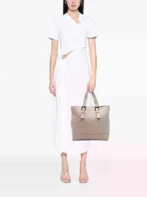 Bottega Veneta 2012-2026 Nappa Intrecciato Belted Tote Bag - Neutrals