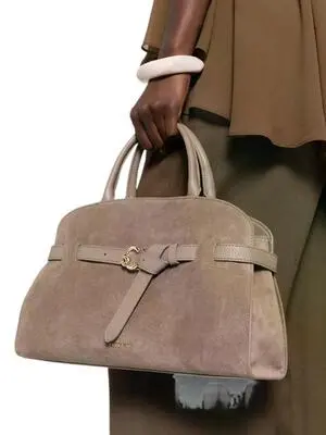 COCCINELLE Suede Shoulder Bag - Neutrals