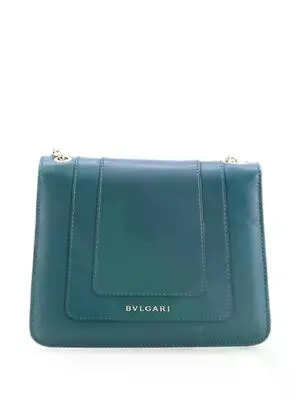 BVLGARI Serpenti Forever Square Shoulder Bag Leather Small Crossbody Bag