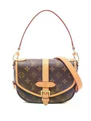 LOUIS VUITTON 2000-2026 Monogram Saumur Bb Satchel - Brown