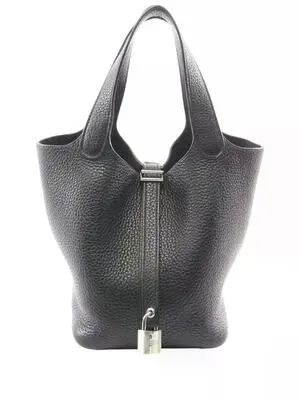 Hermès 2013 Clemence Picotin Lock 18 Handbag - Black