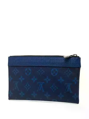LOUIS VUITTON 2019 Monogram Taigarama Pochette Discovery Pm Clutch Bag