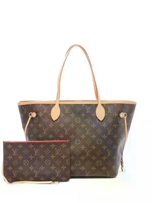 LOUIS VUITTON 2000-2026 Monogram Neverfull Mm Tote Bag - Brown