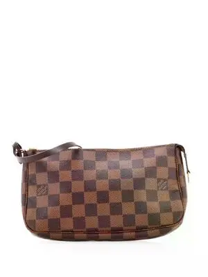 LOUIS VUITTON Pochette Accessoires Damier Clutch Bag - Brown