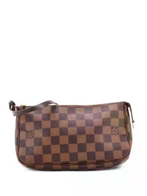 LOUIS VUITTON Pochette Accessoires Damier Clutch Bag - Brown